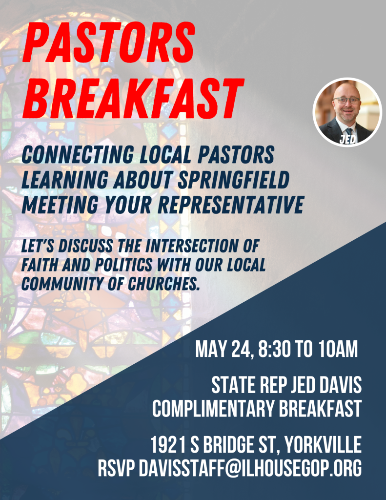Rep. Davis Hosts Local Pastor’s Breakfast - Jed Davis