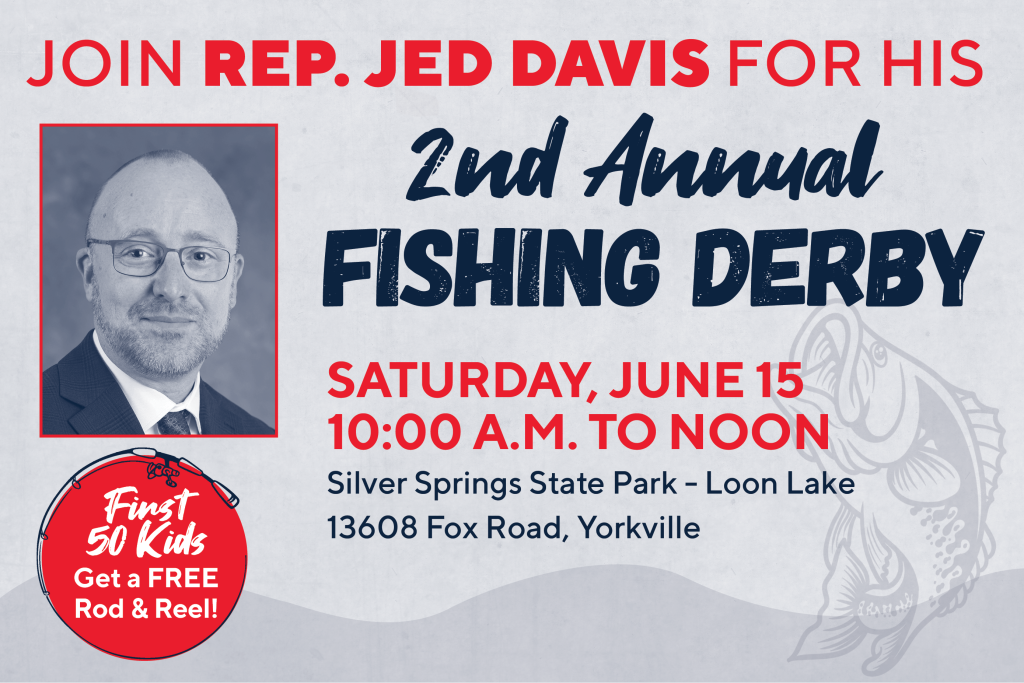 Reminder! Rep. Davis Hosts Fishing Derby - Jed Davis